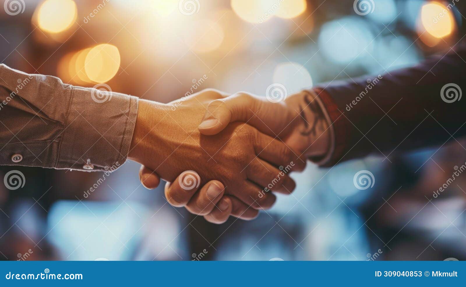 A Close-Up of Two People Shaking Hands Stock Image - Image of generated ...