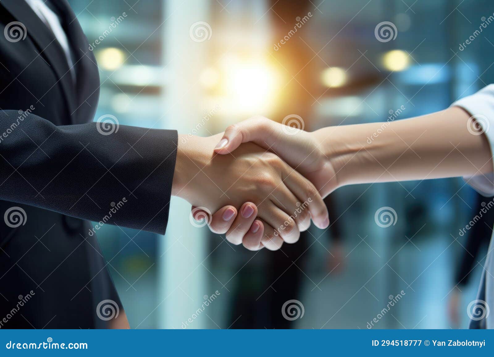 A Close Up of Two People Shaking Hands Stock Illustration ...