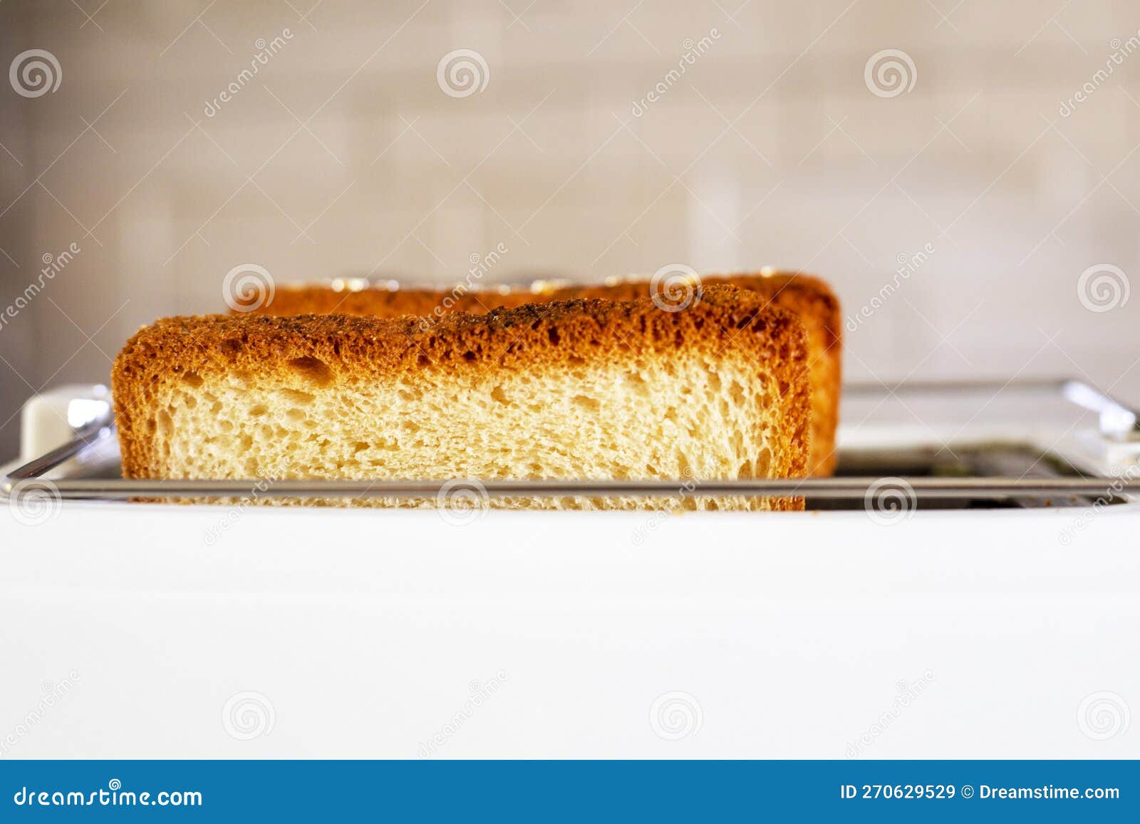 Toasted Slice Of White Bread Royalty-Free Stock Photography ...