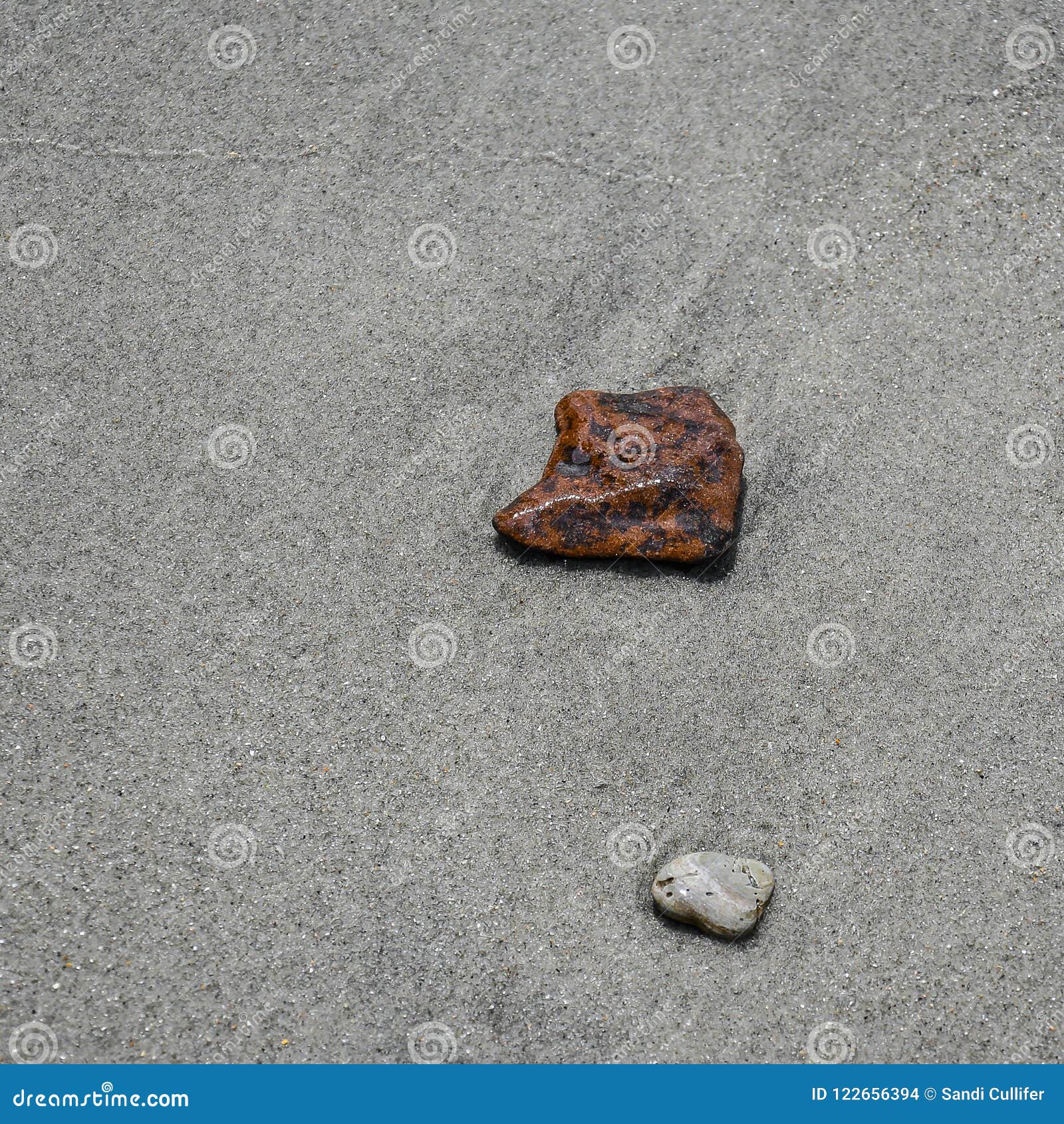 Two Rocks on the Beach stock photo. Image of surf, stone - 122656394