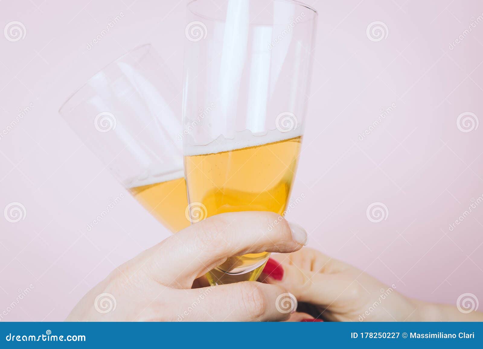 Close Up of Two Woman Hands Making Good Cheer Stock Image - Image of ...