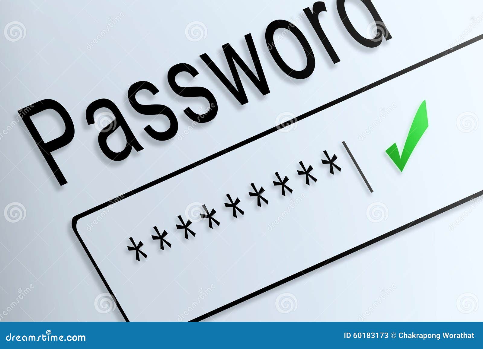 Close-up Type Password Correct Protect on Screen, Beware Social Stock ...