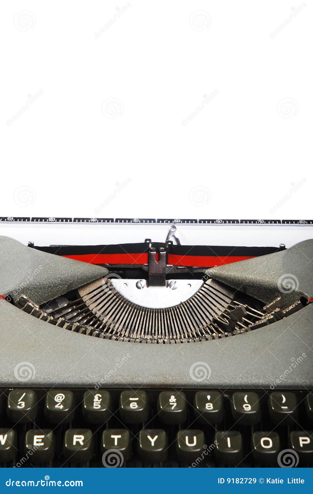 Close-up of a typewriter stock image. Image of antique - 9182729
