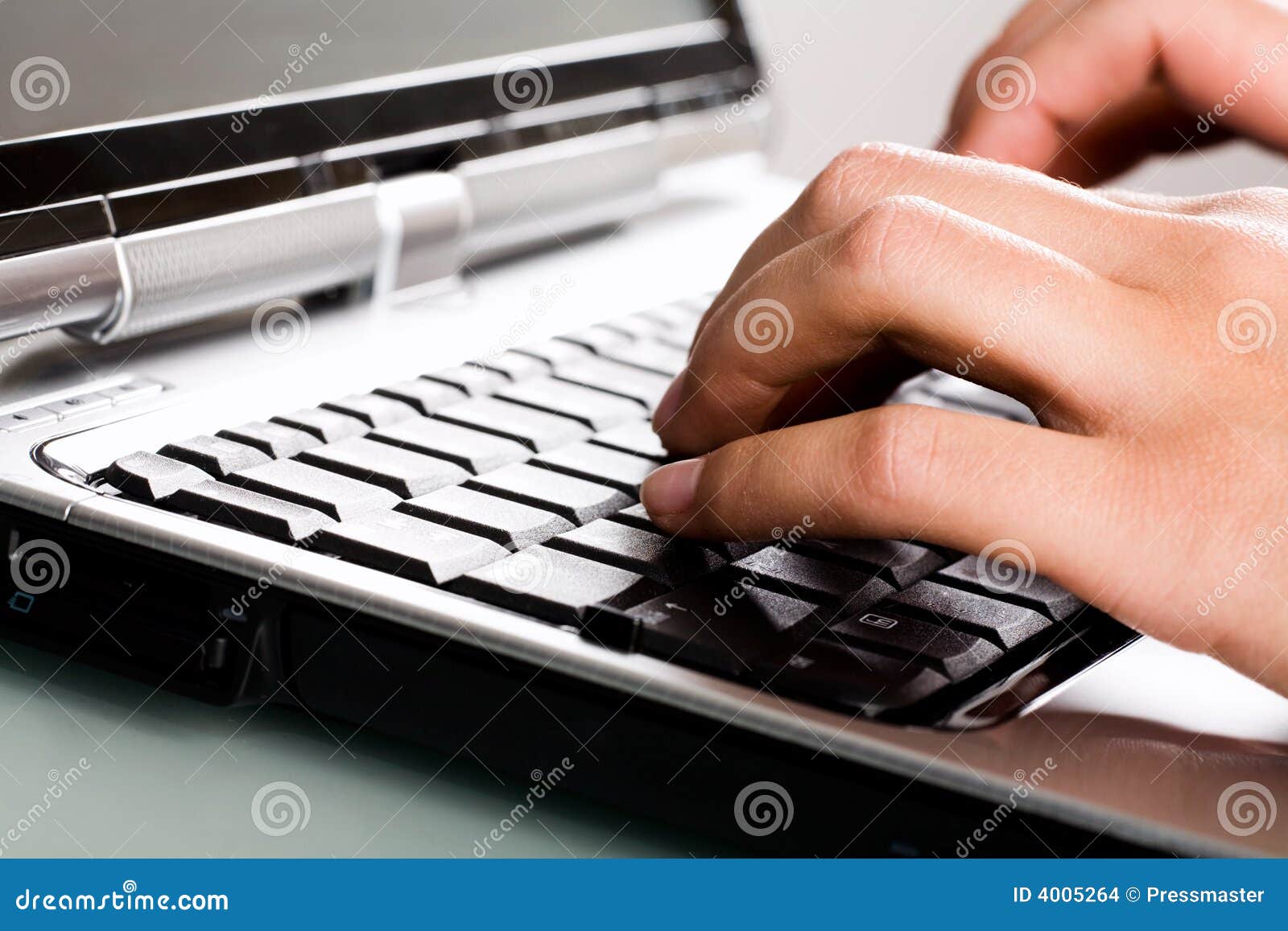 Close-up of typing hands stock photo. Image of communicate - 4005264