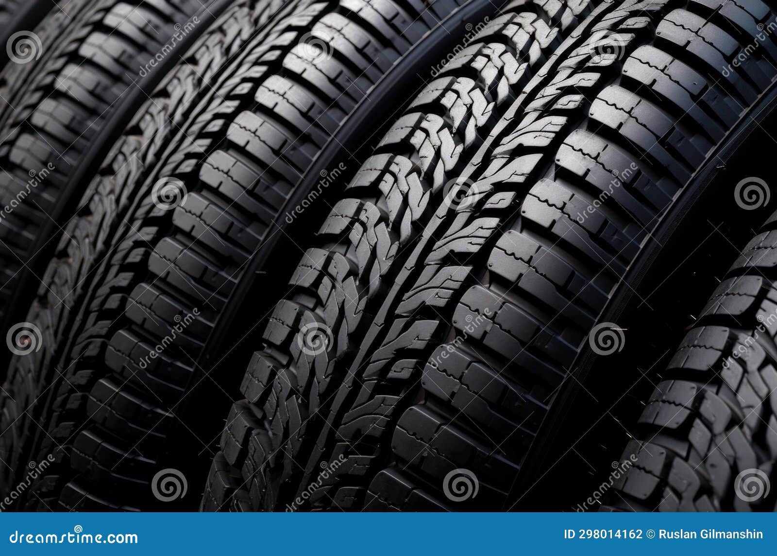Close Up Tyre Profile Car Tires Stock Photo - Image of abstract, spare ...