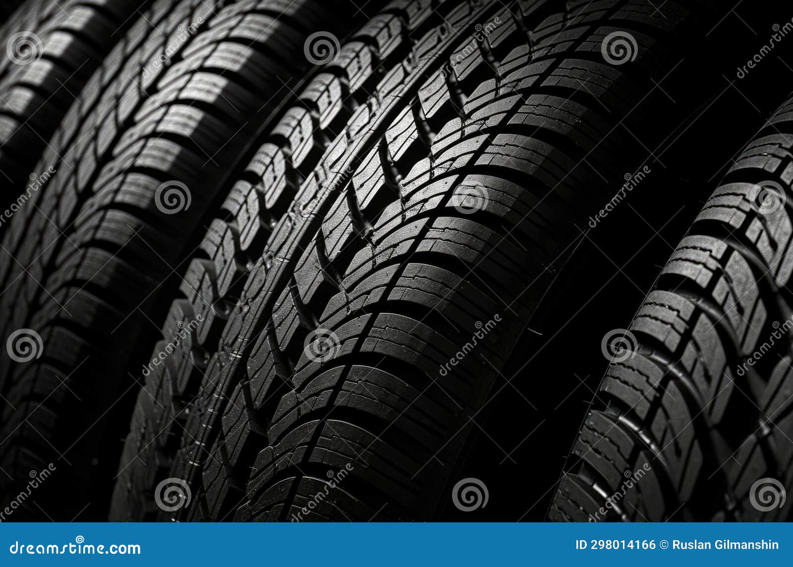 Close Up Tyre Profile Car Tires Stock Photo - Image of round, tread ...