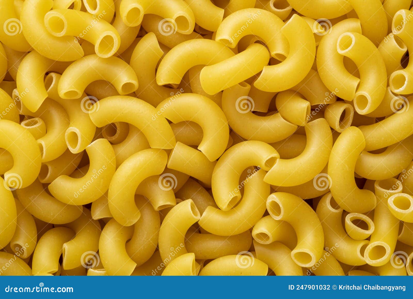 Close Up Uncooked Elbow Macaroni for Background.Top View Stock Photo ...