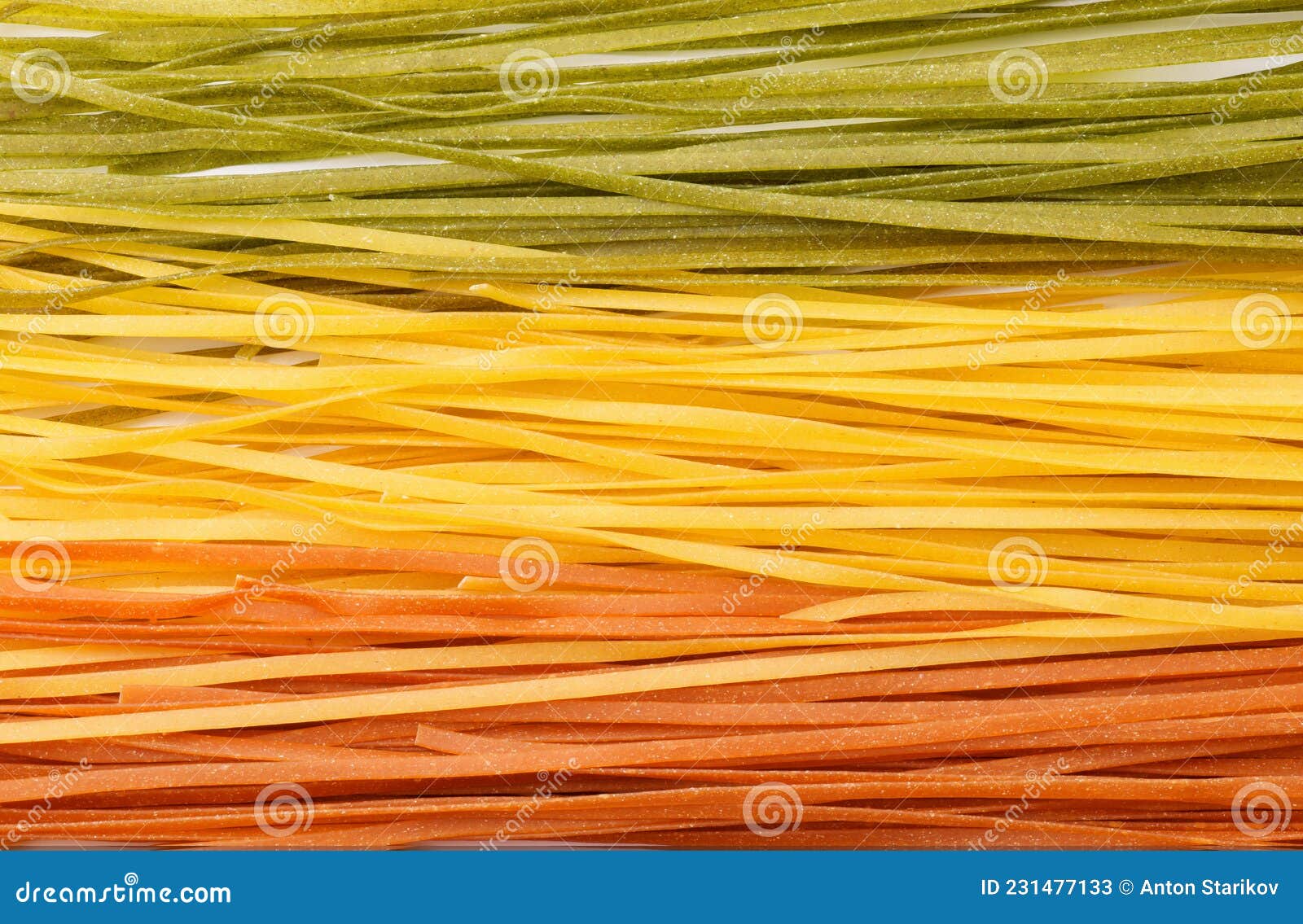 Close Up of Uncooked Multicolored Long Ribbon Pasta Stock Image - Image ...
