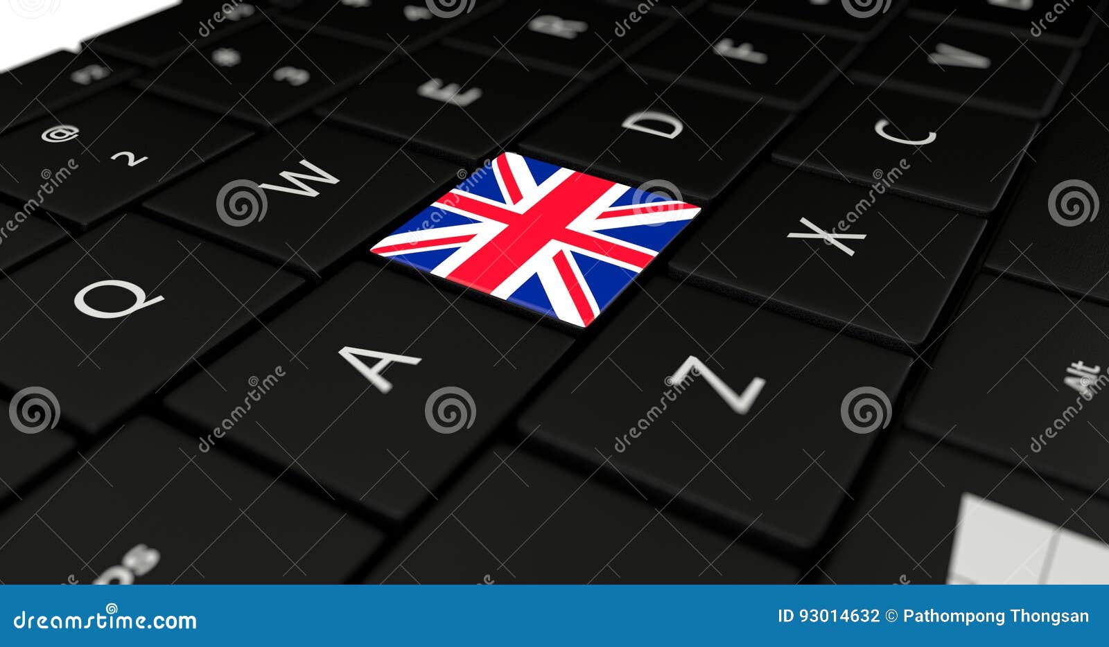 Close Up of United Kingdom Button. Stock Illustration - Illustration of ...