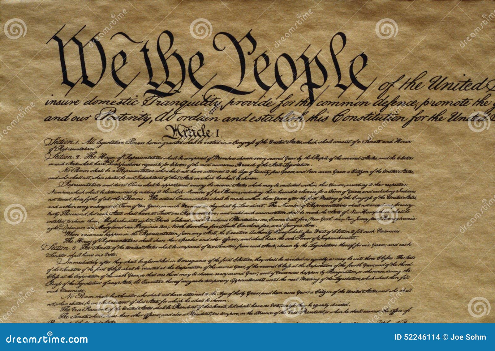 Close-up of the United States Constitution Stock Photo - Image of ... Close-up of the United States Constitution Stock Photo - Image of ...
