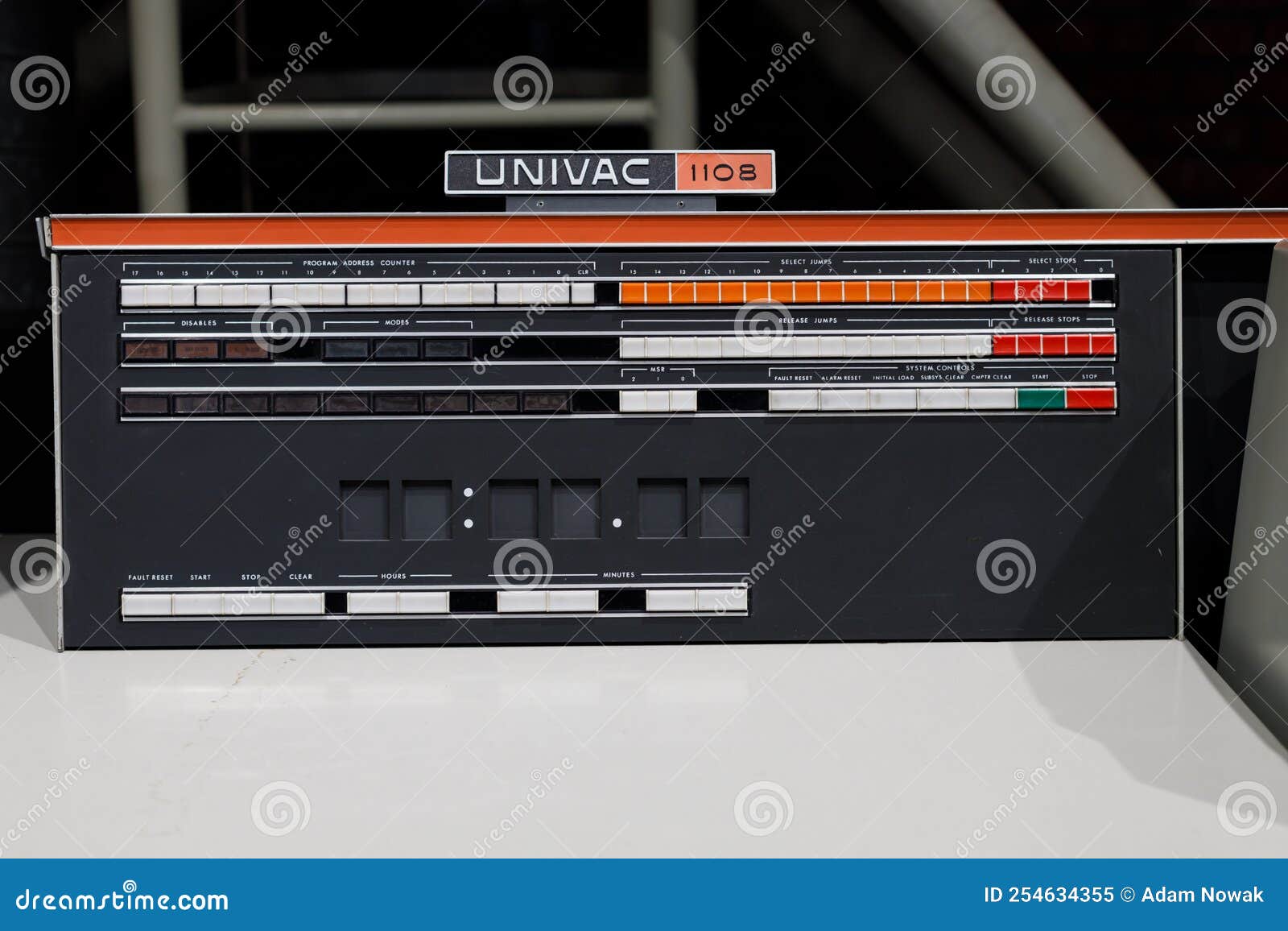 Close-up UNIVAC 1108 Old Computer, Multi Processor System Editorial ...