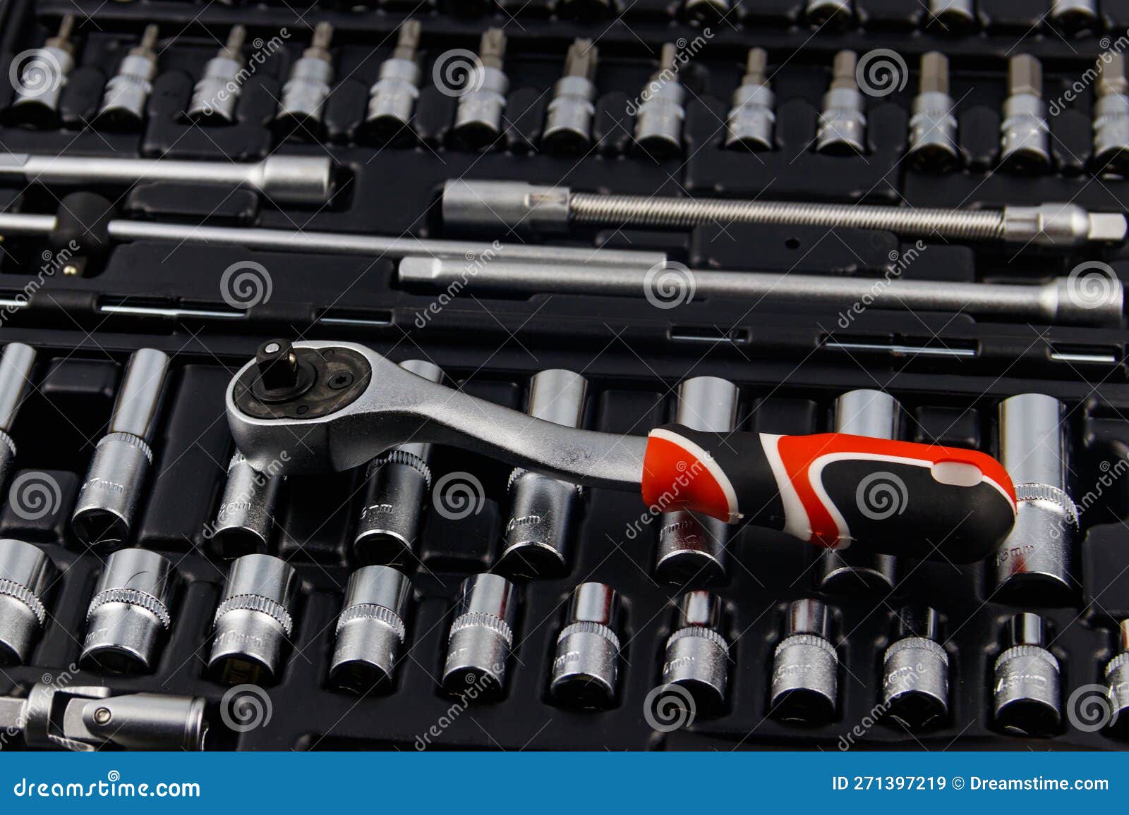 Close-up of Universal Tool Kit for Car Repair Stock Image - Image of ...