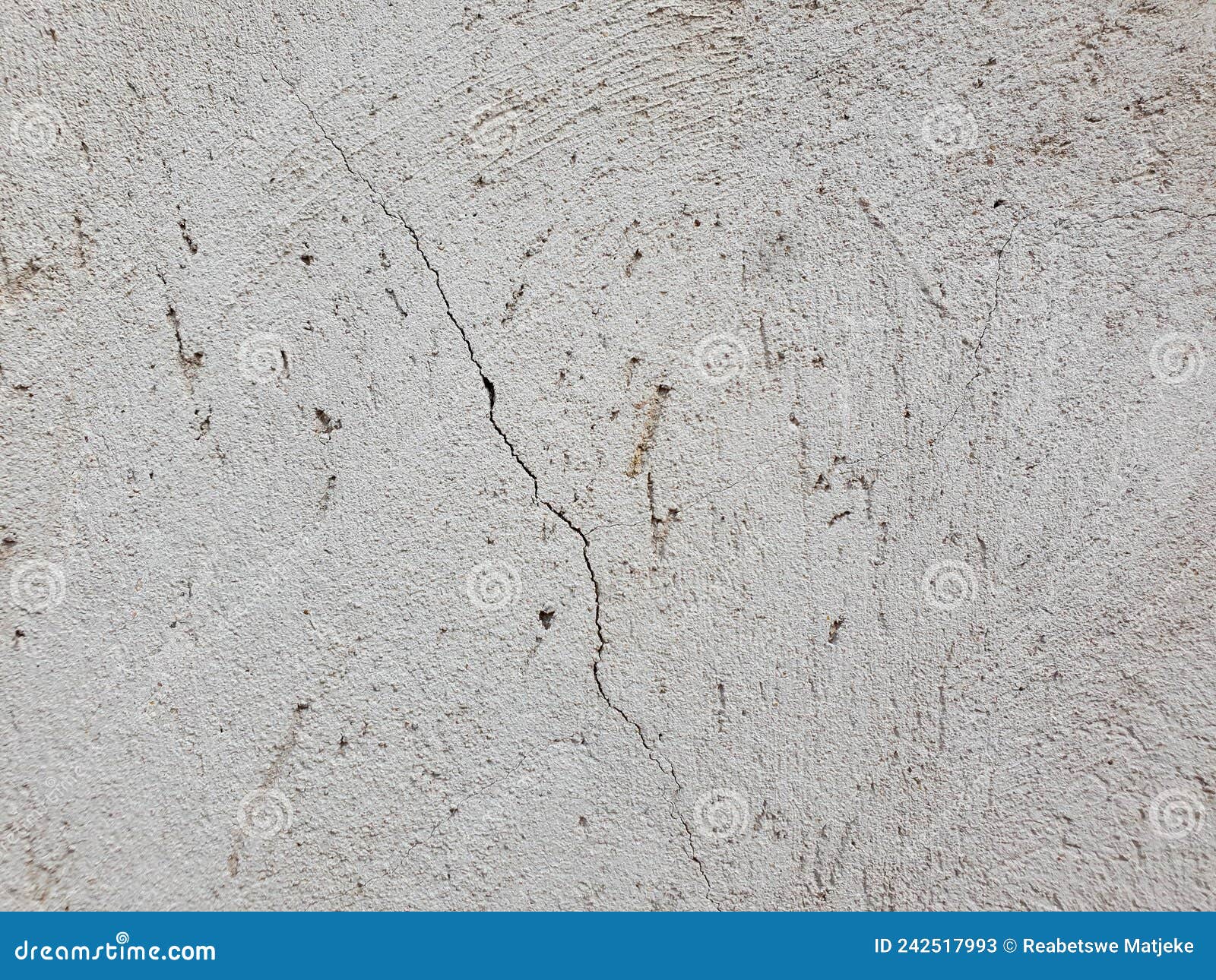 Close Up on an Unpainted Plaster Wall Cracked Stock Image - Image of ...