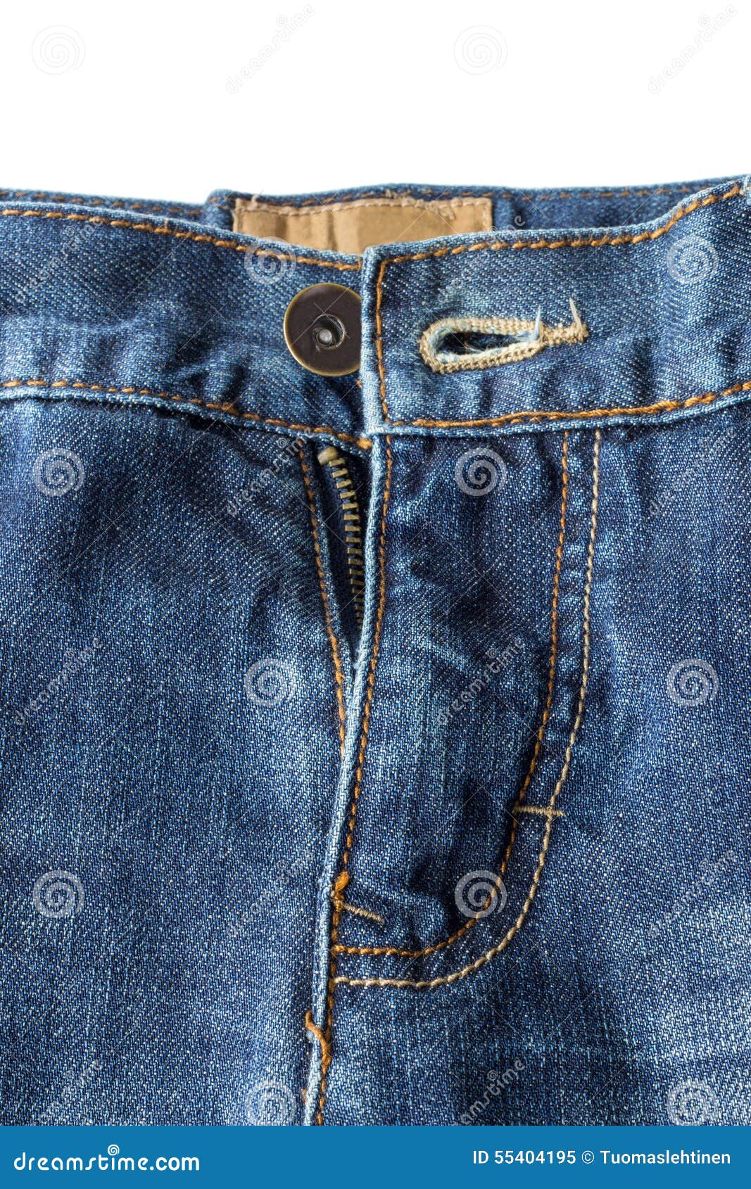 Close-up of Unzipped and Unbuttoned Blue Jeans Stock Image - Image of ...