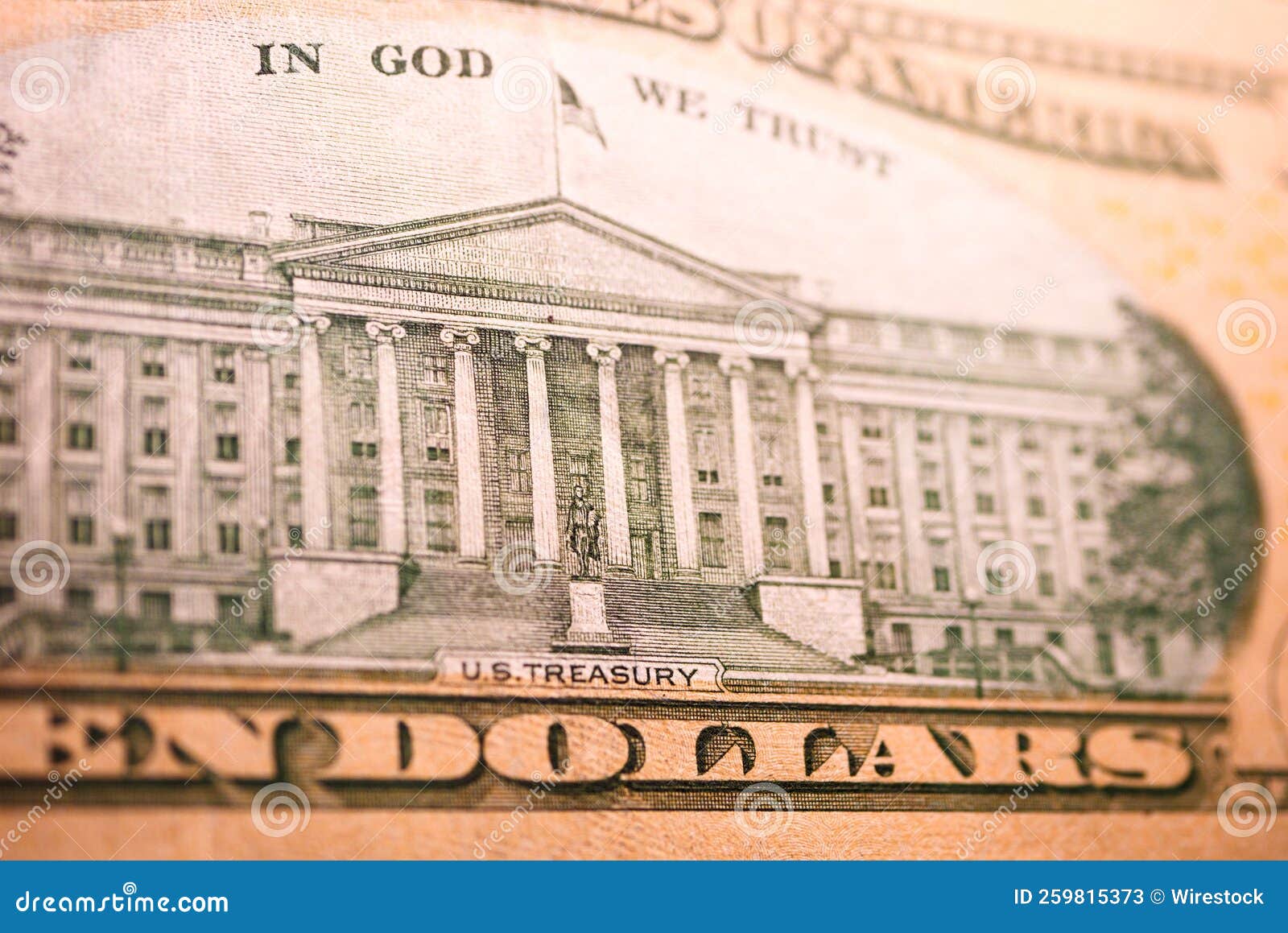 Close up of Us Dollars stock image. Image of cash, paper - 259815373