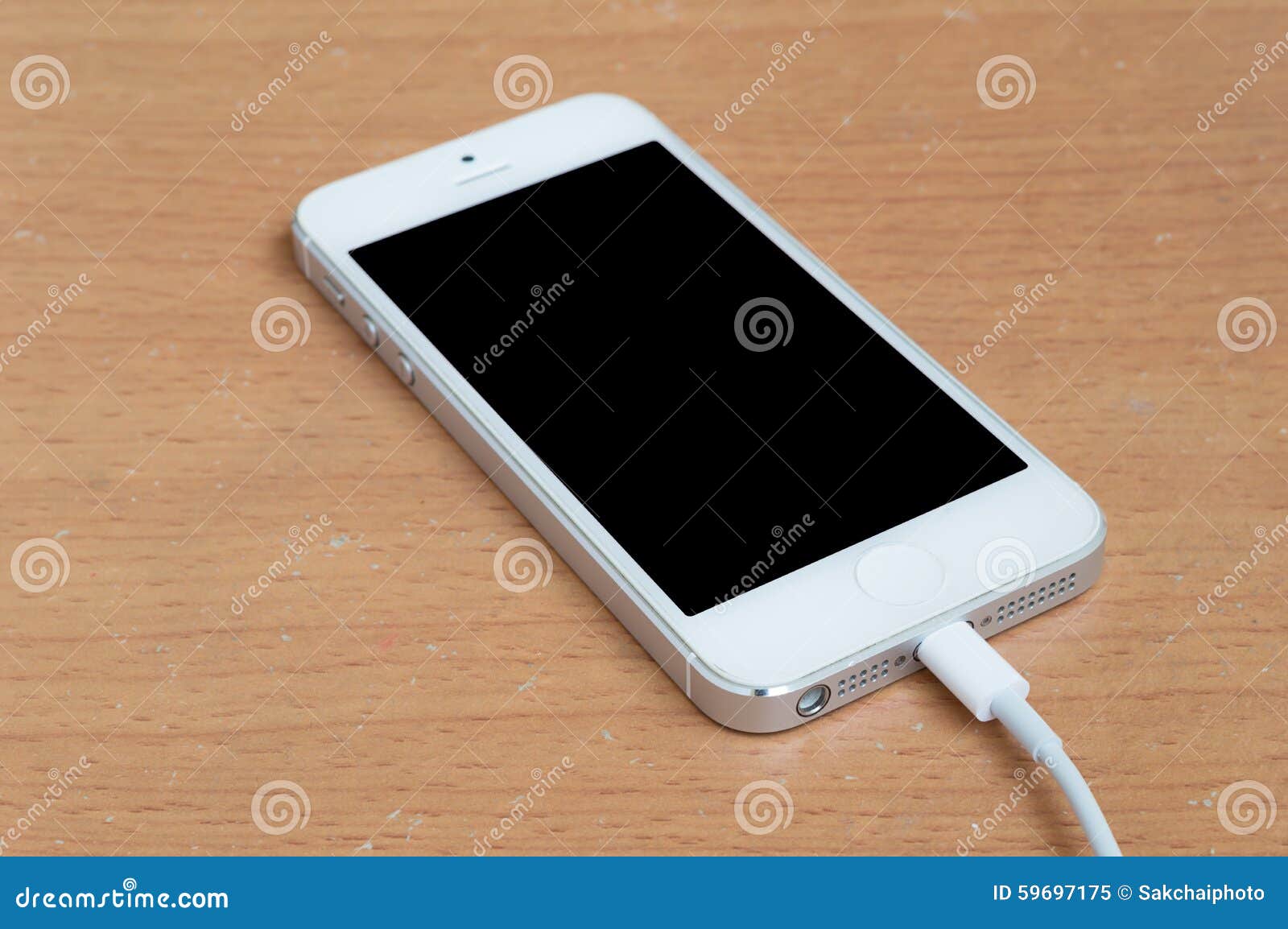 Close Up USB Cable on Smartphone on Desk Stock Image - Image of digital ...