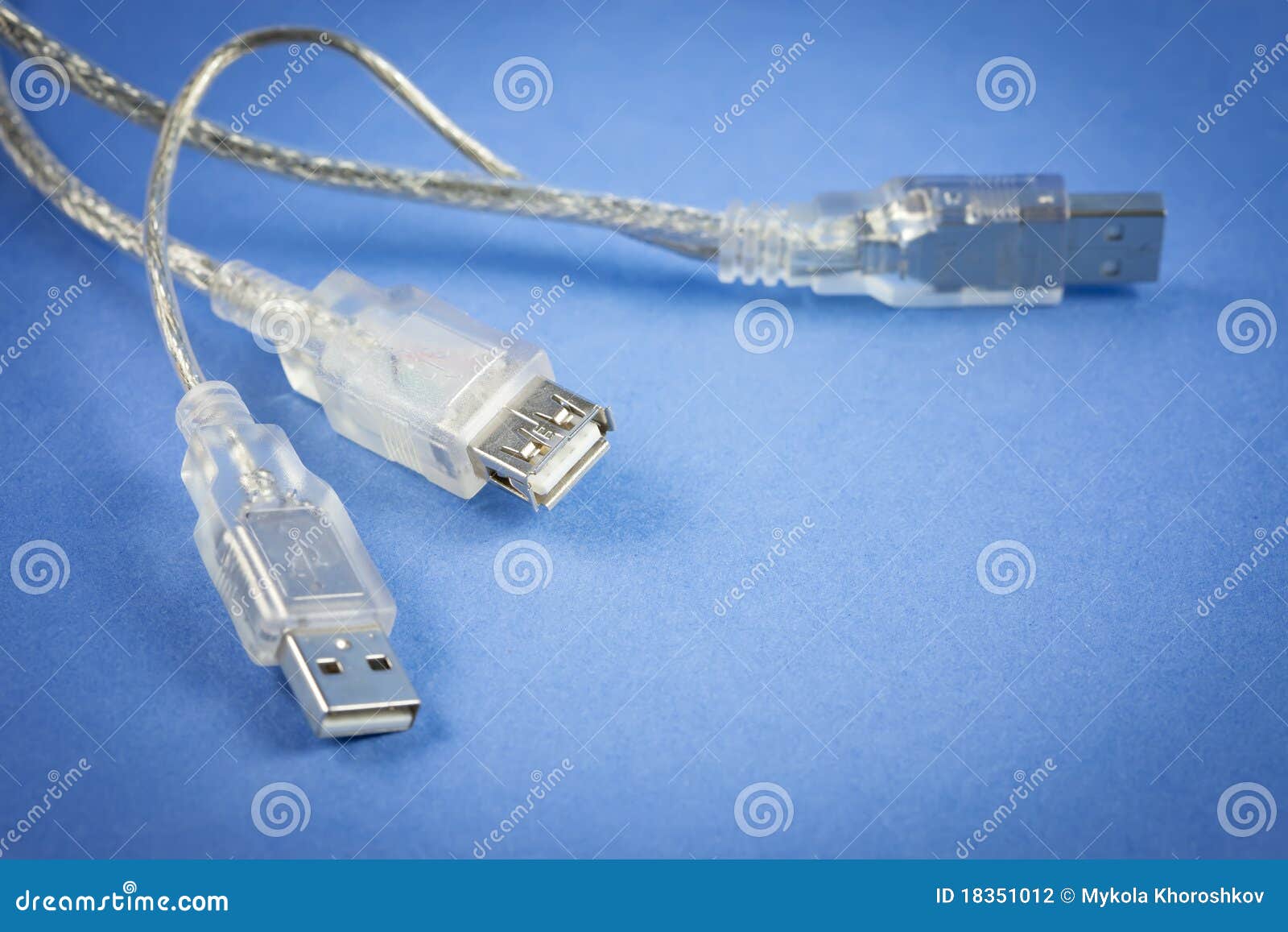 Close up of usb cables stock photo. Image of data, connectivity - 18351012