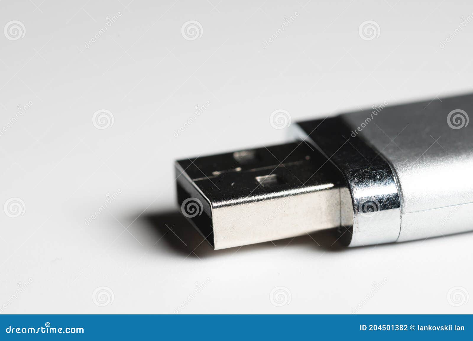 Close-up USB Flash Drive. Close-up on Gray Gradient Background Stock ...