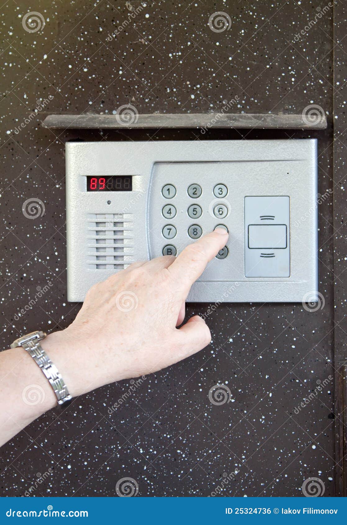 Close-up of uses intercom stock photo. Image of bell - 25324736