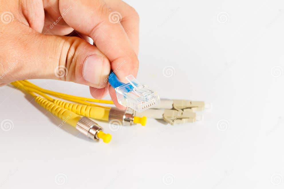 Close Up of UTP LAN Cable Head Stock Image - Image of cable, close ...