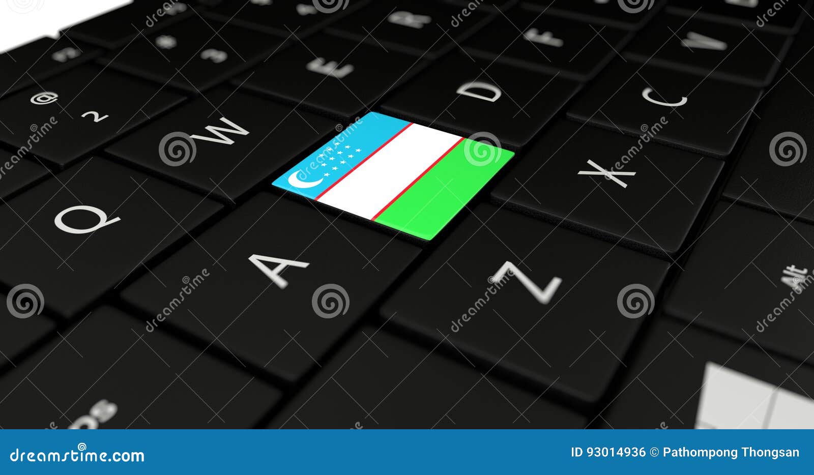 Close Up of Uzbekistan Button. Stock Illustration - Illustration of ...