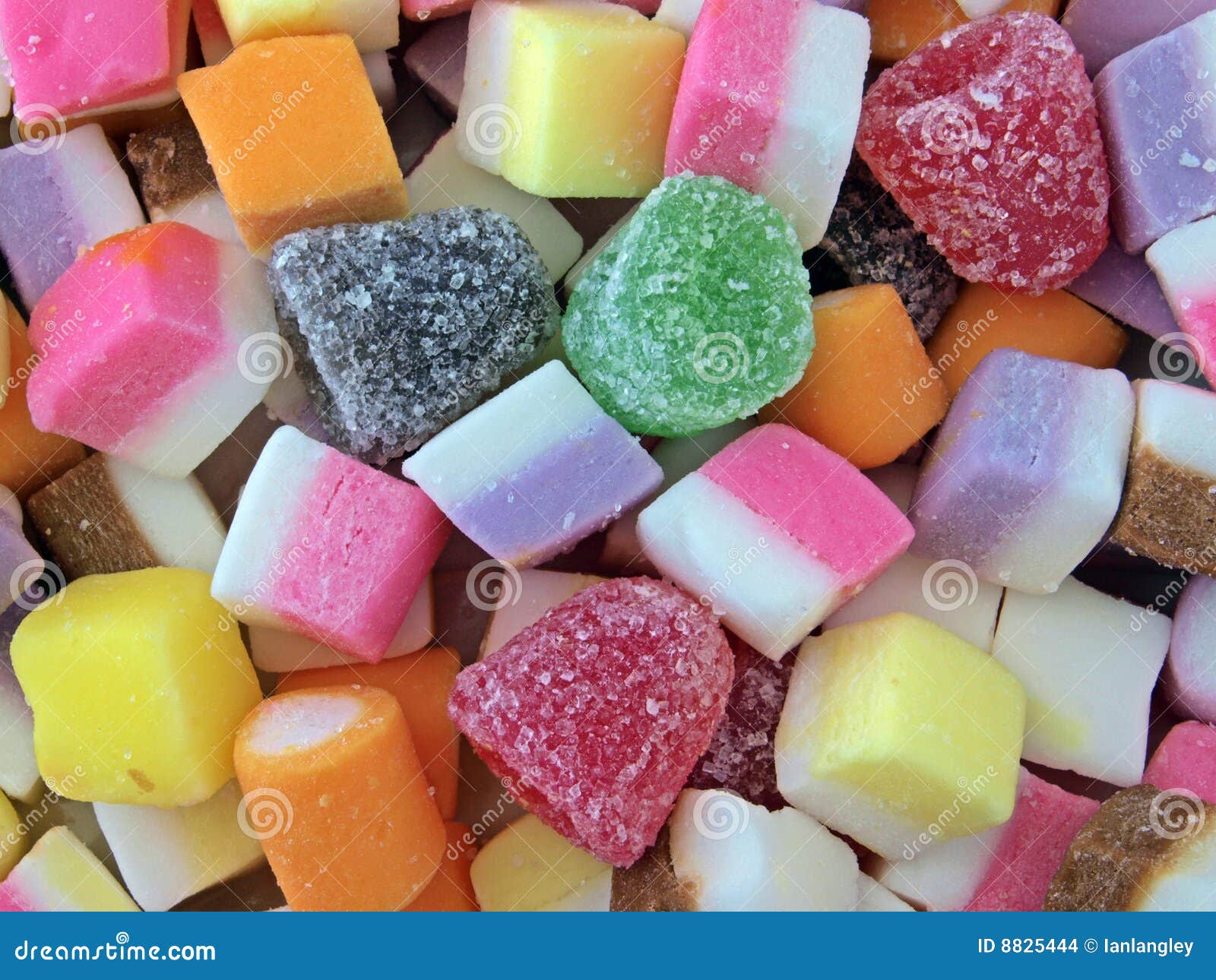 Close-up Van Gemengde Snoepjes Stock Foto - Image of gekleurd ...