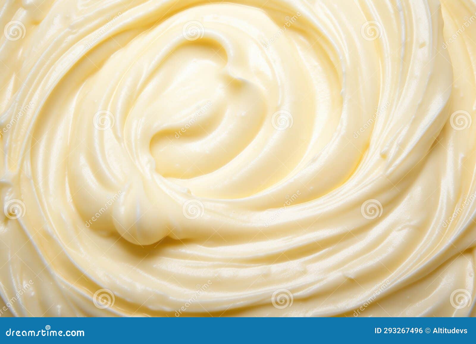A Close-up of a Vanilla Pudding Swirl Texture Stock Illustration ...