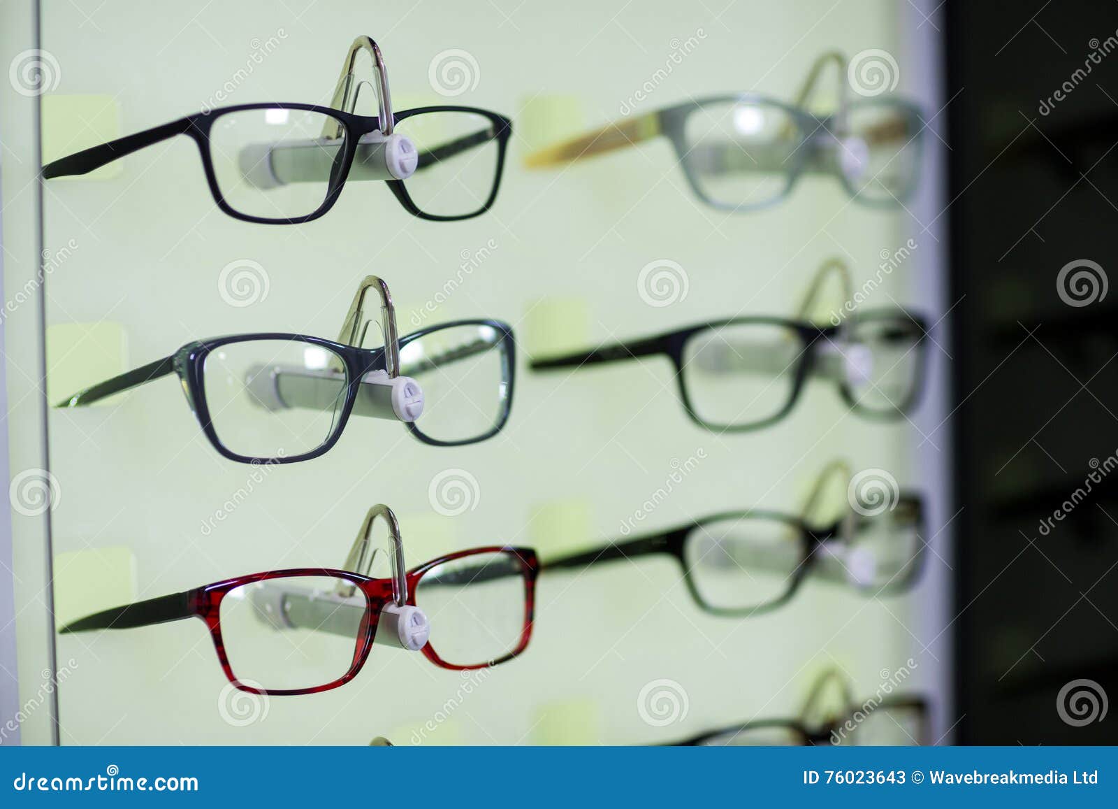 Close-up of Various Spectacles on Display Stock Image - Image of ...