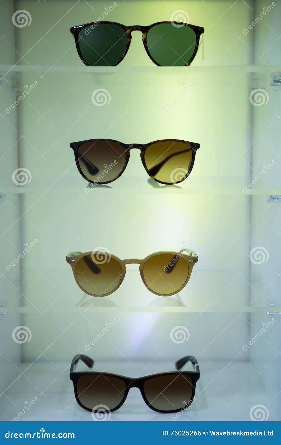 Close-up of Various Sunglasses on Display Stock Photo - Image of ...
