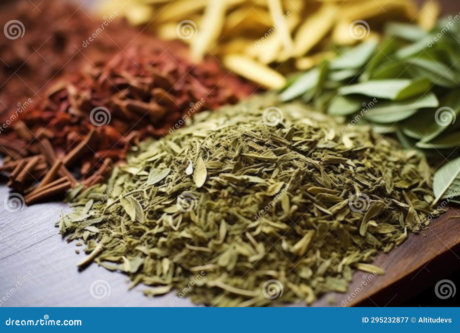 Close-up of Various Types of Tea Leaves Stock Image - Image of leaf ...