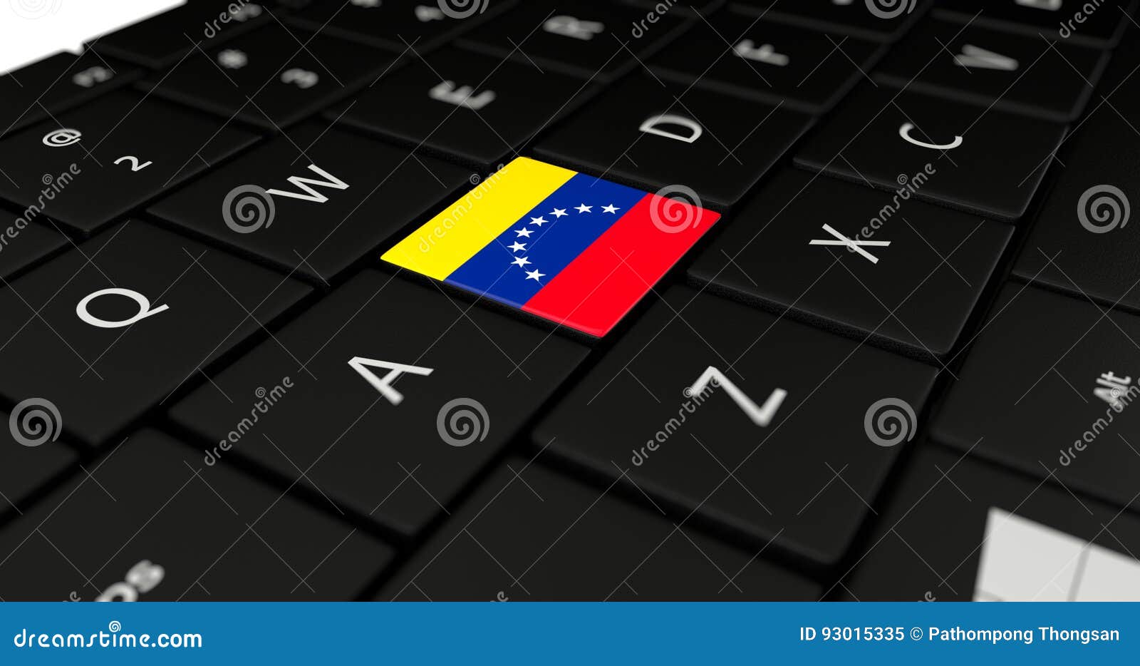 Close Up of Venezuela Button. Stock Illustration - Illustration of ...