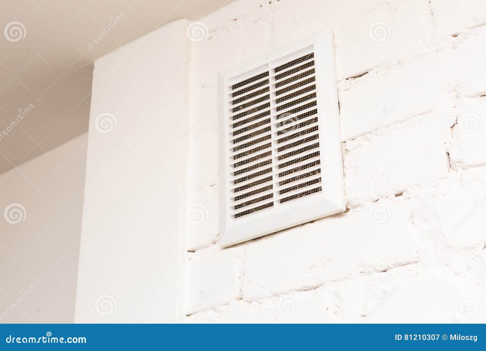 Close Up of Vent on the White Wall Stock Image - Image of cooling ...