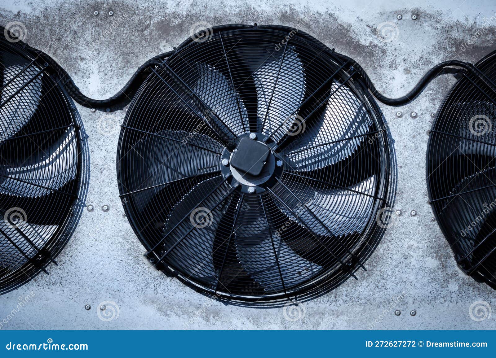 Close-up Ventilation and Air Conditioning System Outside the Building ...