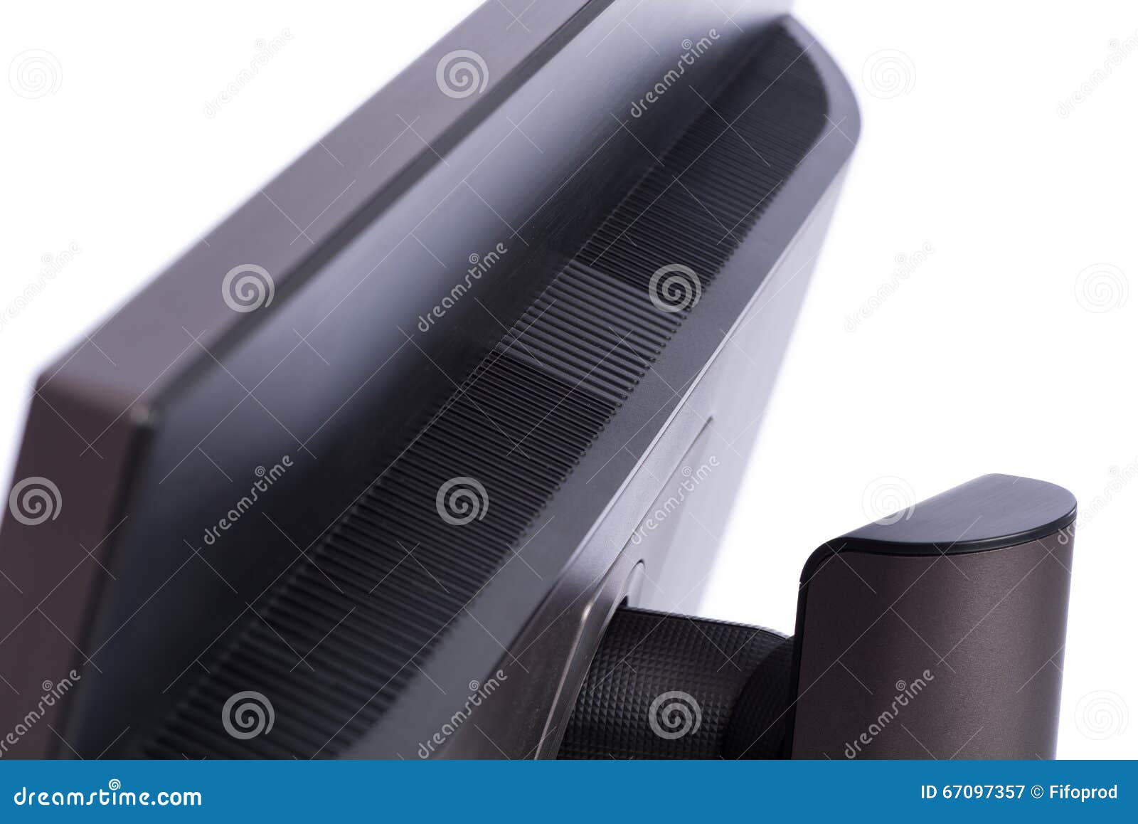 Close Up on the Ventilation Slot of a Modern Computer LCD Display Stock ...