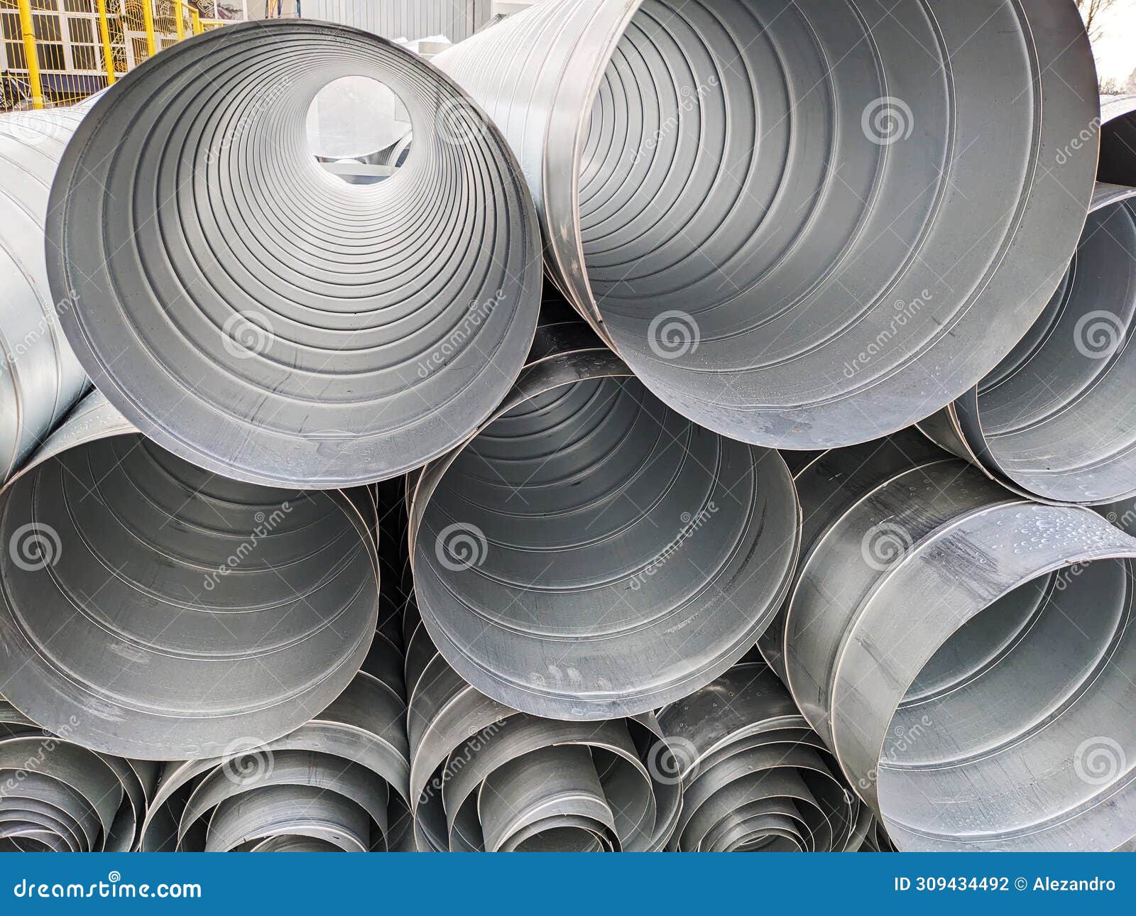 Close-up of Ventilation Tubes Stack Stock Photo - Image of surface ...