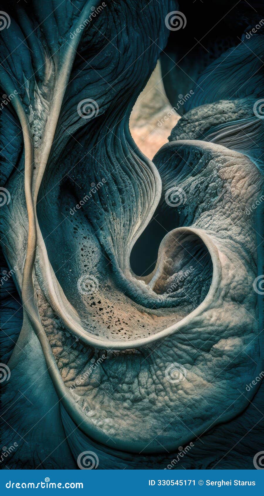 Abstract Looking Closeup Of A Cedar Tree, With A Big Trunk And Branches ...