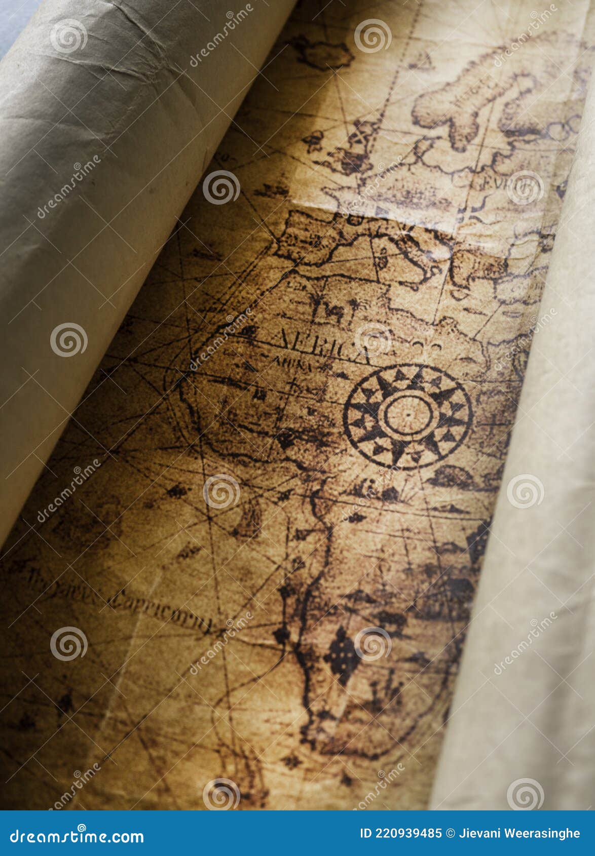 Very old vintage world map stock image. Image of decorative - 220939485