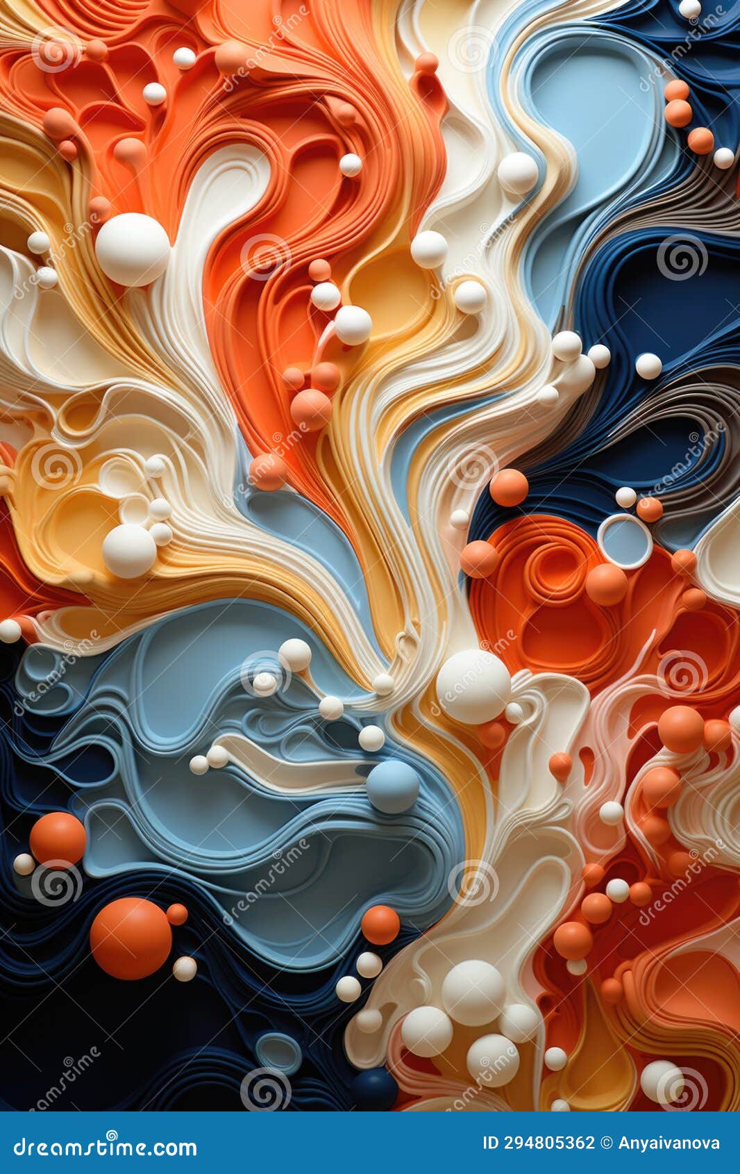 A Close Up of a Very Pretty Paper Art. Stock Illustration ...