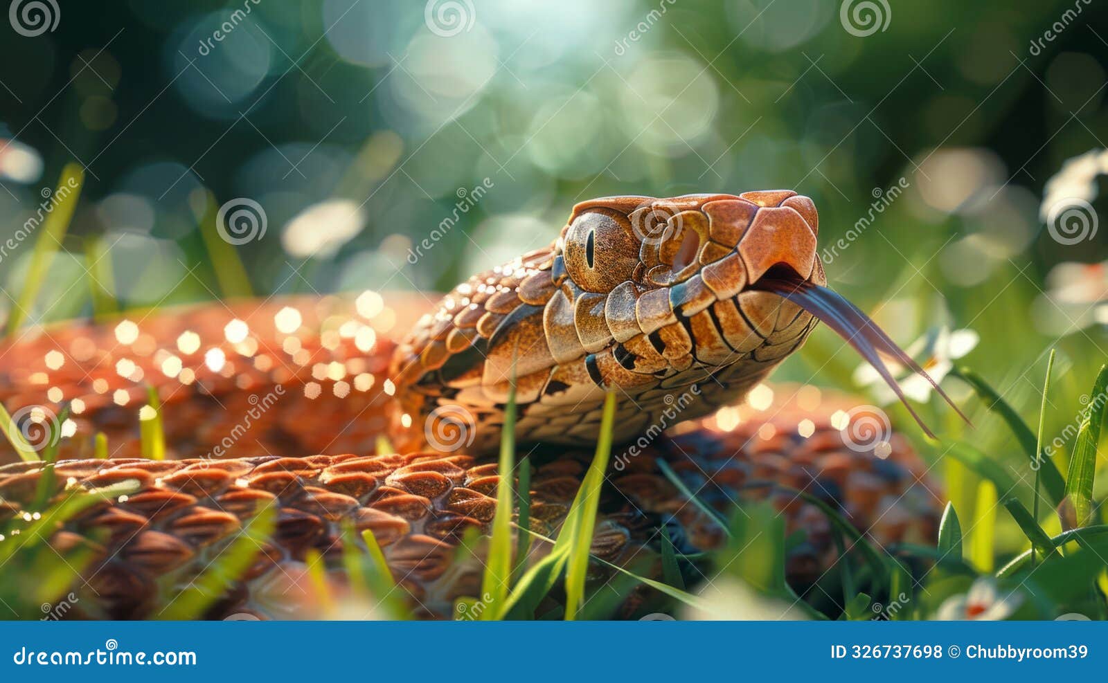 Venomous Copperhead Snake Caught In Bucket Generative AI Royalty-Free ...