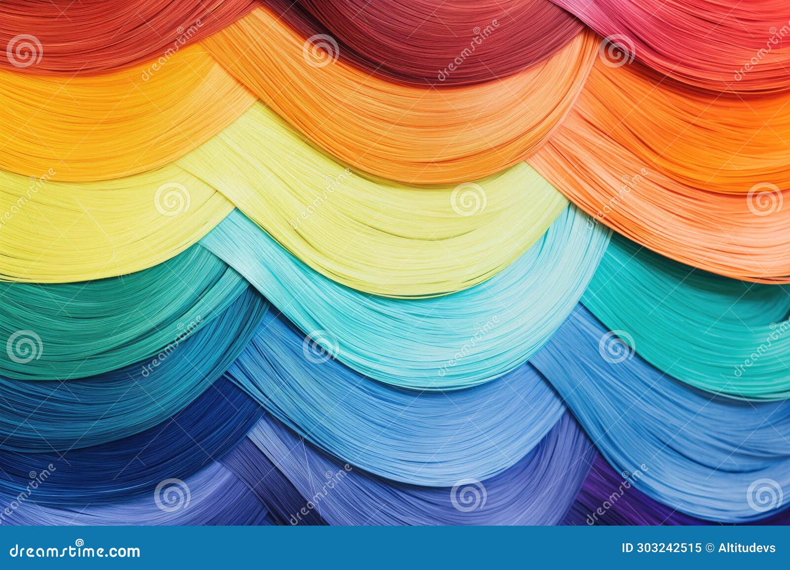 Close-up of Vibrant Hair Dye Samples on a Color Chart Stock ...