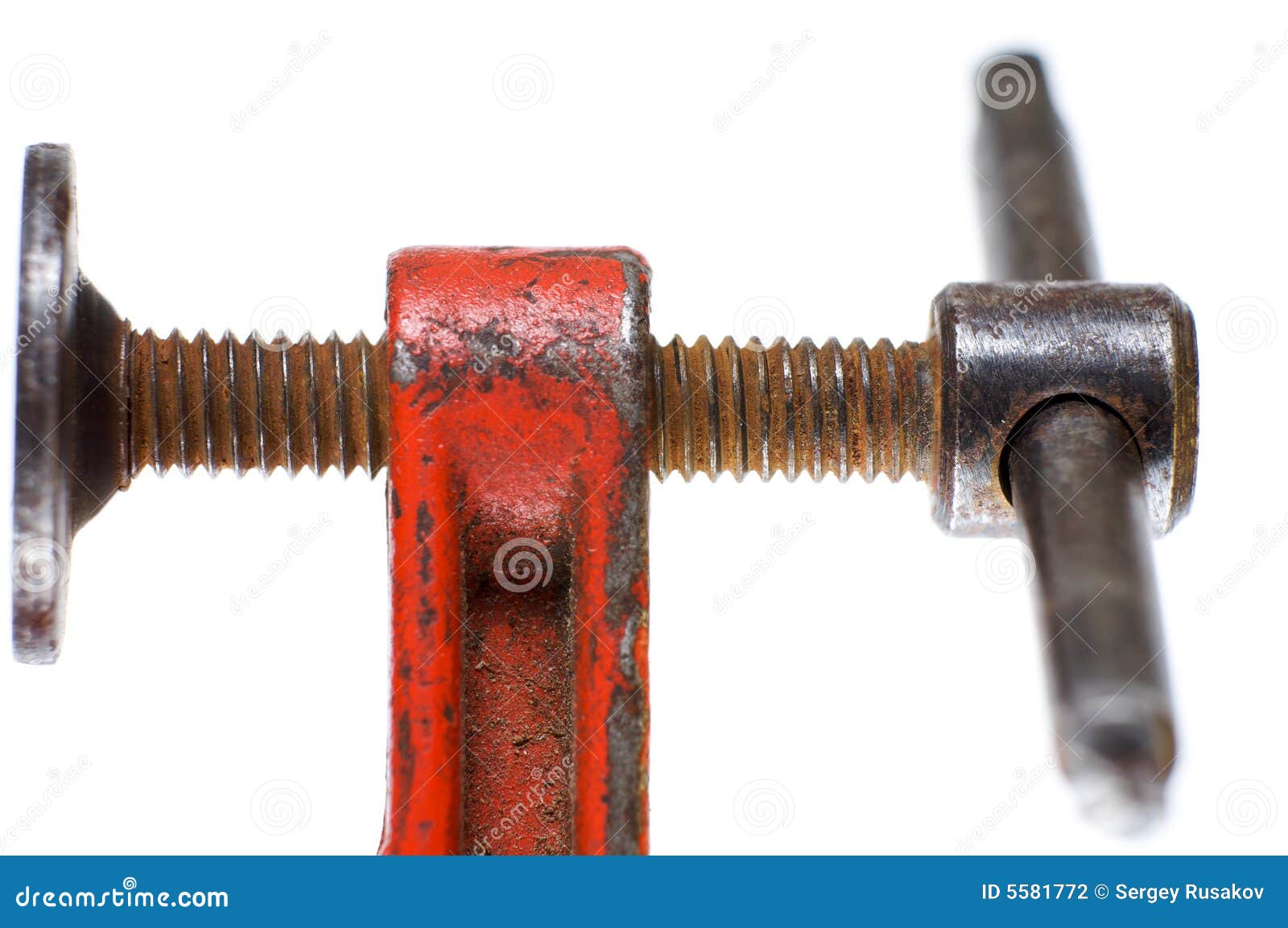 Close up of vice stock photo. Image of handle, mechanism - 5581772