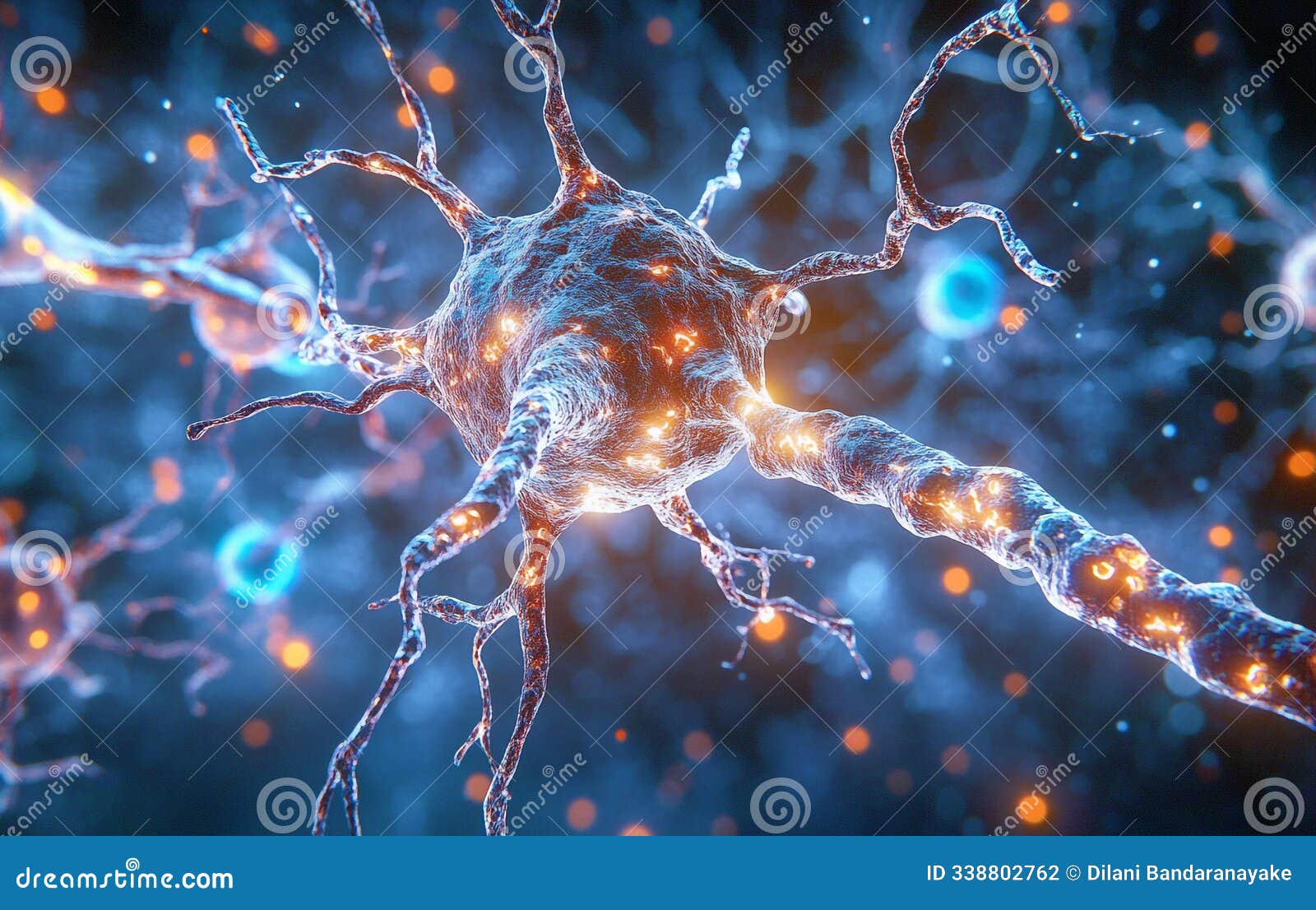 Neuron Active Cells Stock Illustration | CartoonDealer.com #91731259