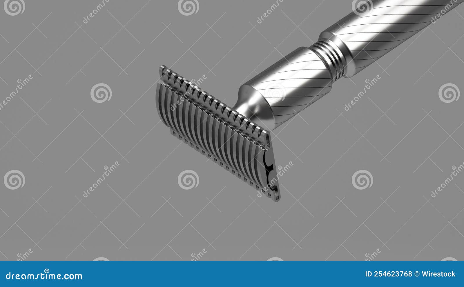 Close-up View of an Adjustable Razor on the Gray Background Stock Photo ...