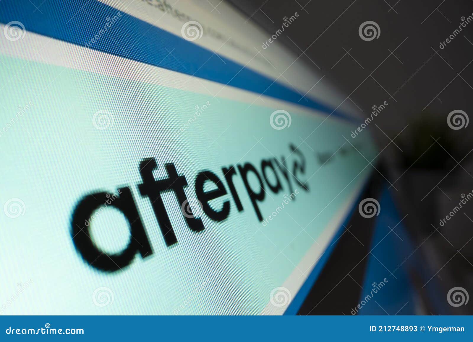 Close-up View of Afterpay Logo on Its Website Editorial Stock Photo ...