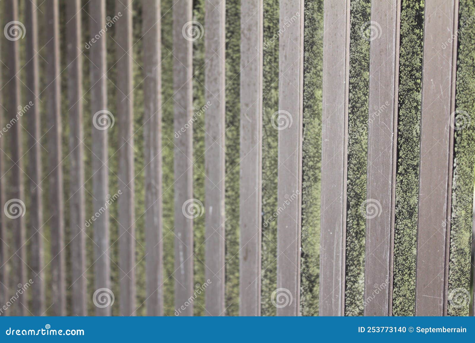 Close Up View of Aged Aluminum Gate Stock Photo - Image of decorative ...