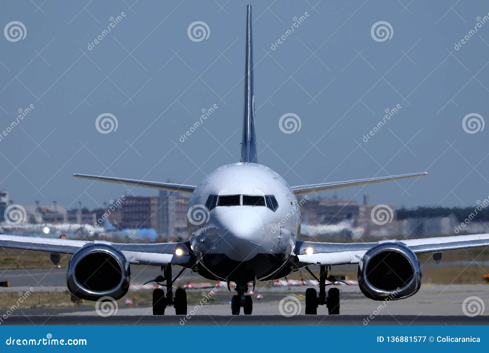 Close-up View of Airplane, Front View Editorial Photography - Image of ...