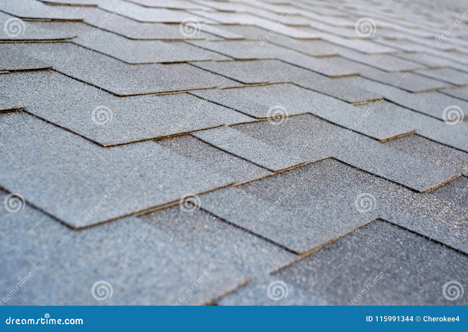 Close Up View on Asphalt Bitumen Tile Roof Stock Photo - Image of ...