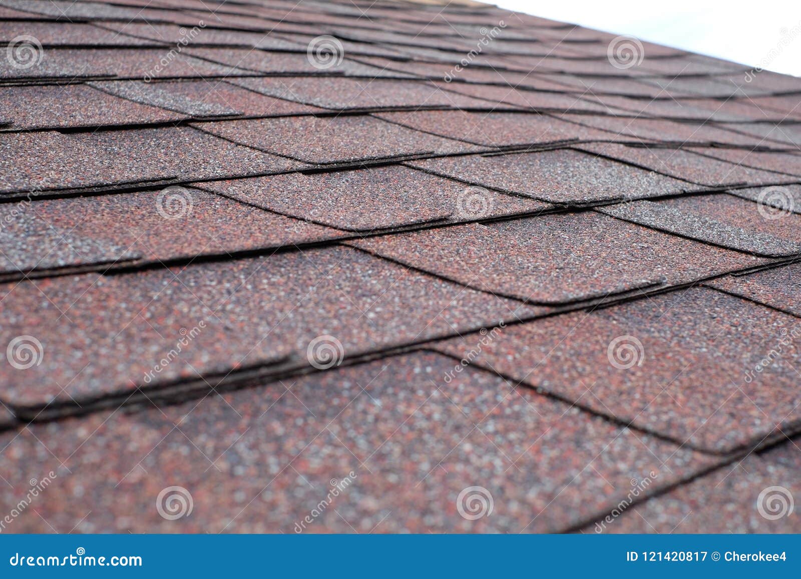 Close Up View on Asphalt Roofing Shingles Stock Image - Image of ...