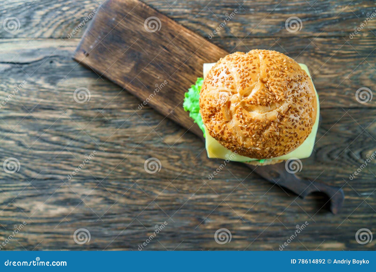 Close Up View of Assembling a Beef Hamburger Stock Photo - Image of ...