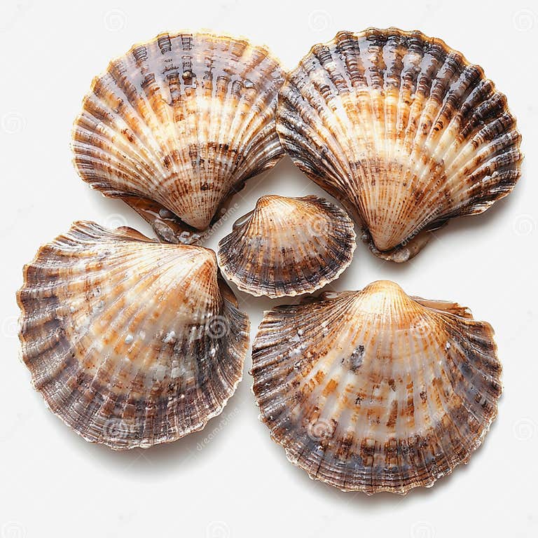 Close-Up View of Assorted Shells Displaying Natural Patterns and ...